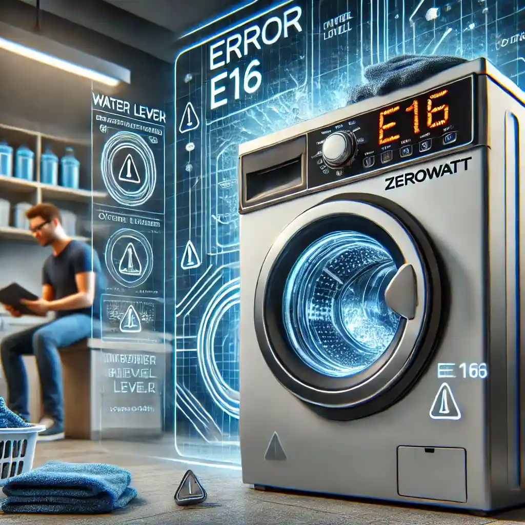 0 تا 100 ارور E16 لباسشویی زیرووات + راهنمای مشکل المنت آب